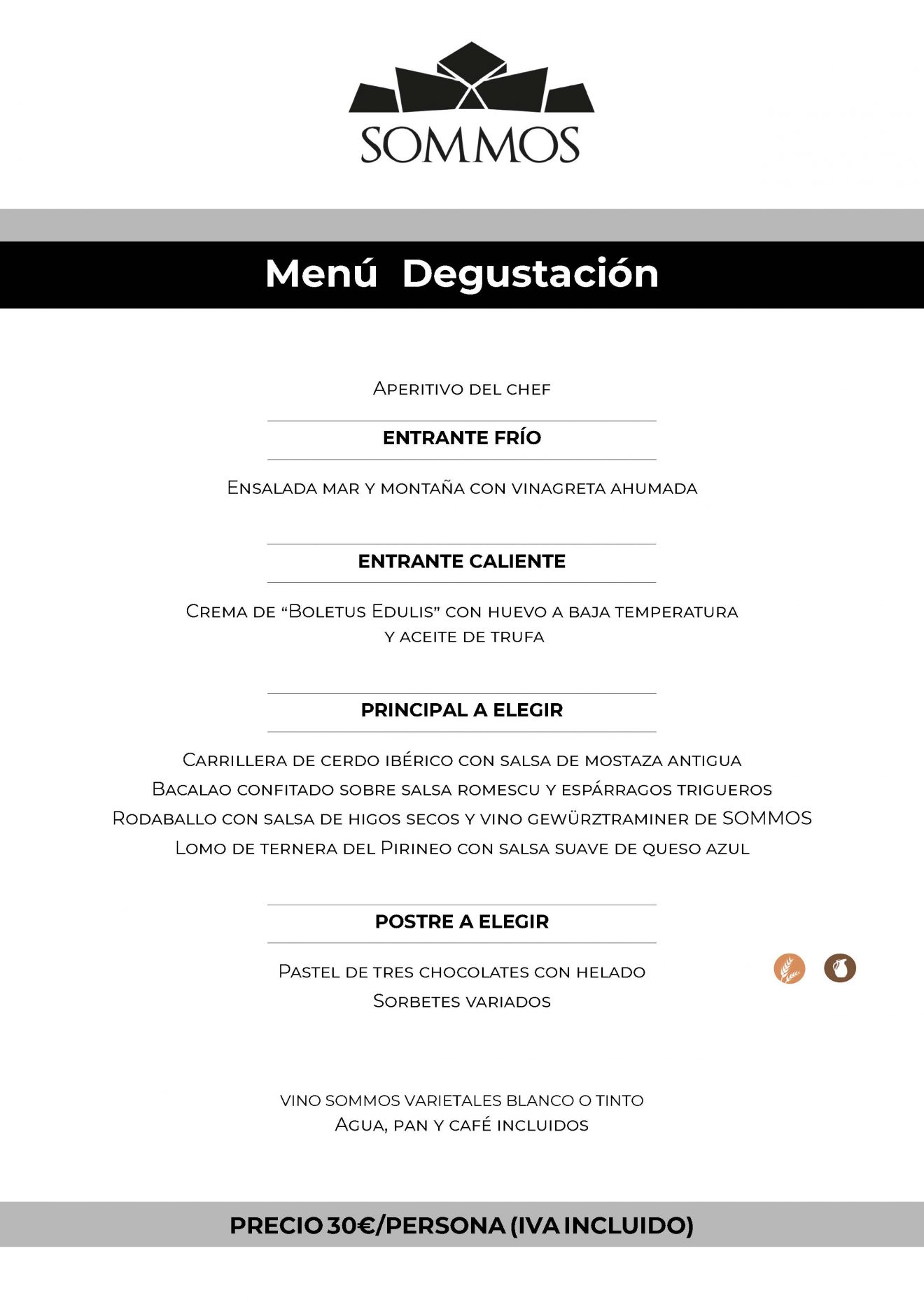 BARBASTRO. Menú degustación en RESTAURANTE SOMMOS, por 30 euros