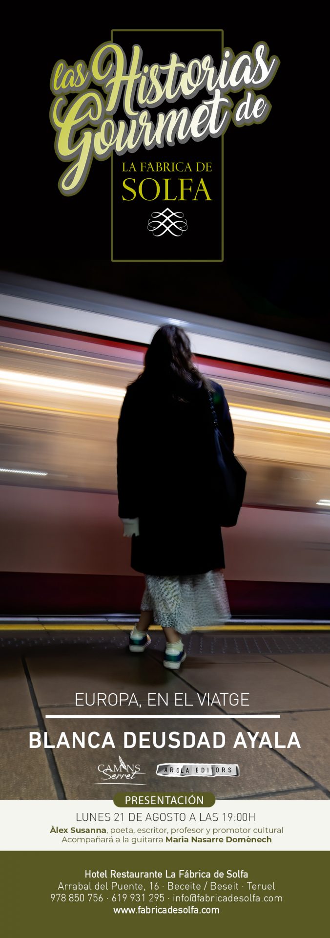 BECEITE. Presentación de poemario en LA FÁBRICA DE SOLFA