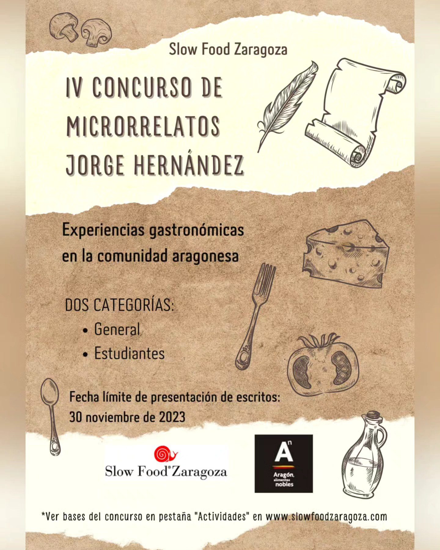 Slow Food, concurso de microrrelatos Jorge Hernández