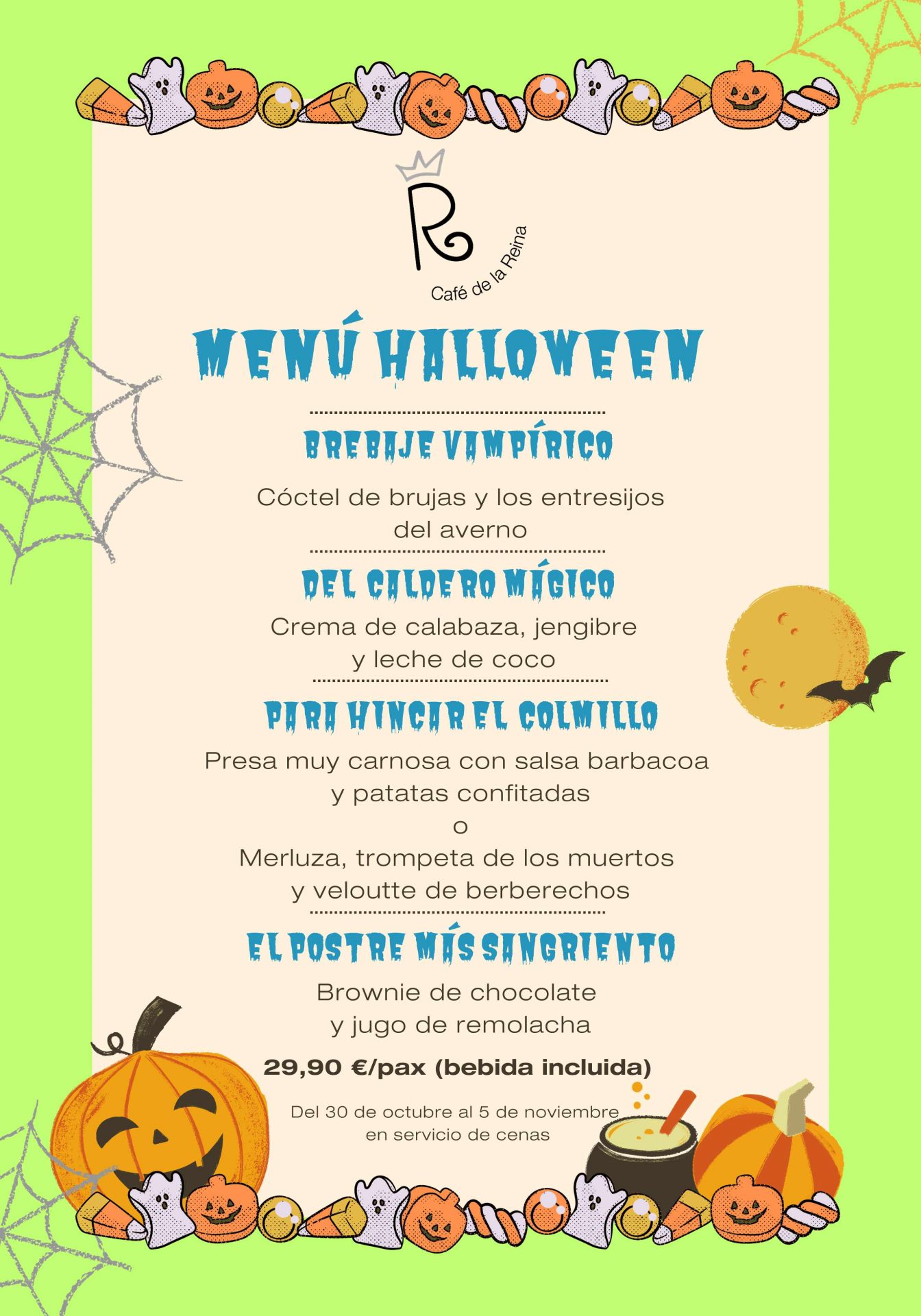 Menú de Halloween